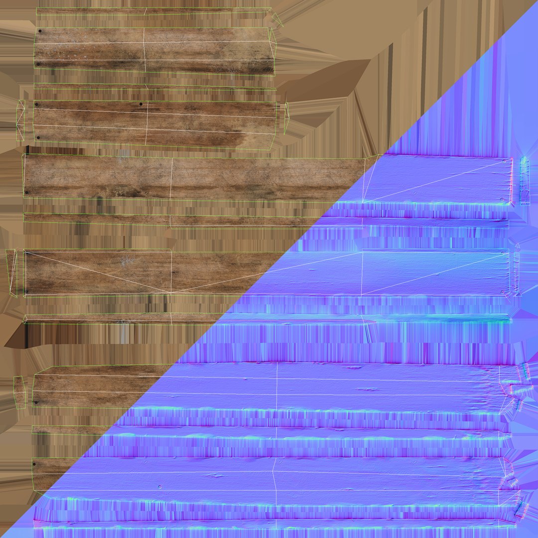 3d Model Ready Broken Boards Pbr