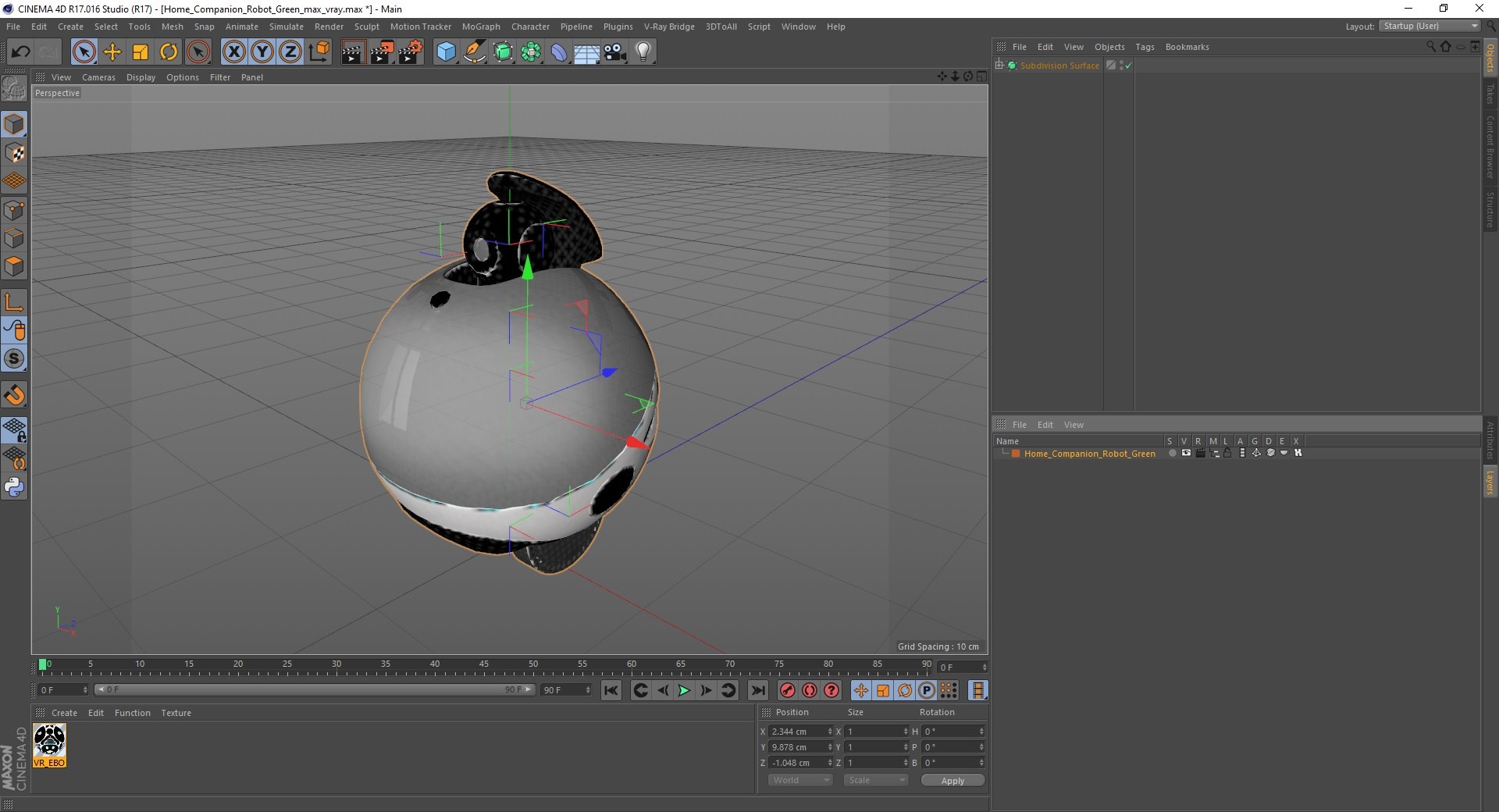 3D Home Companion Robot Green - TurboSquid 2136683