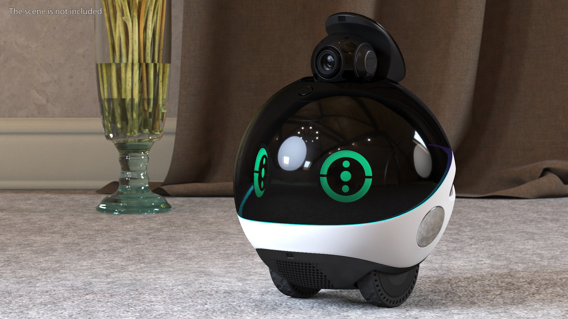 3D Home Companion Robot Green - TurboSquid 2136683