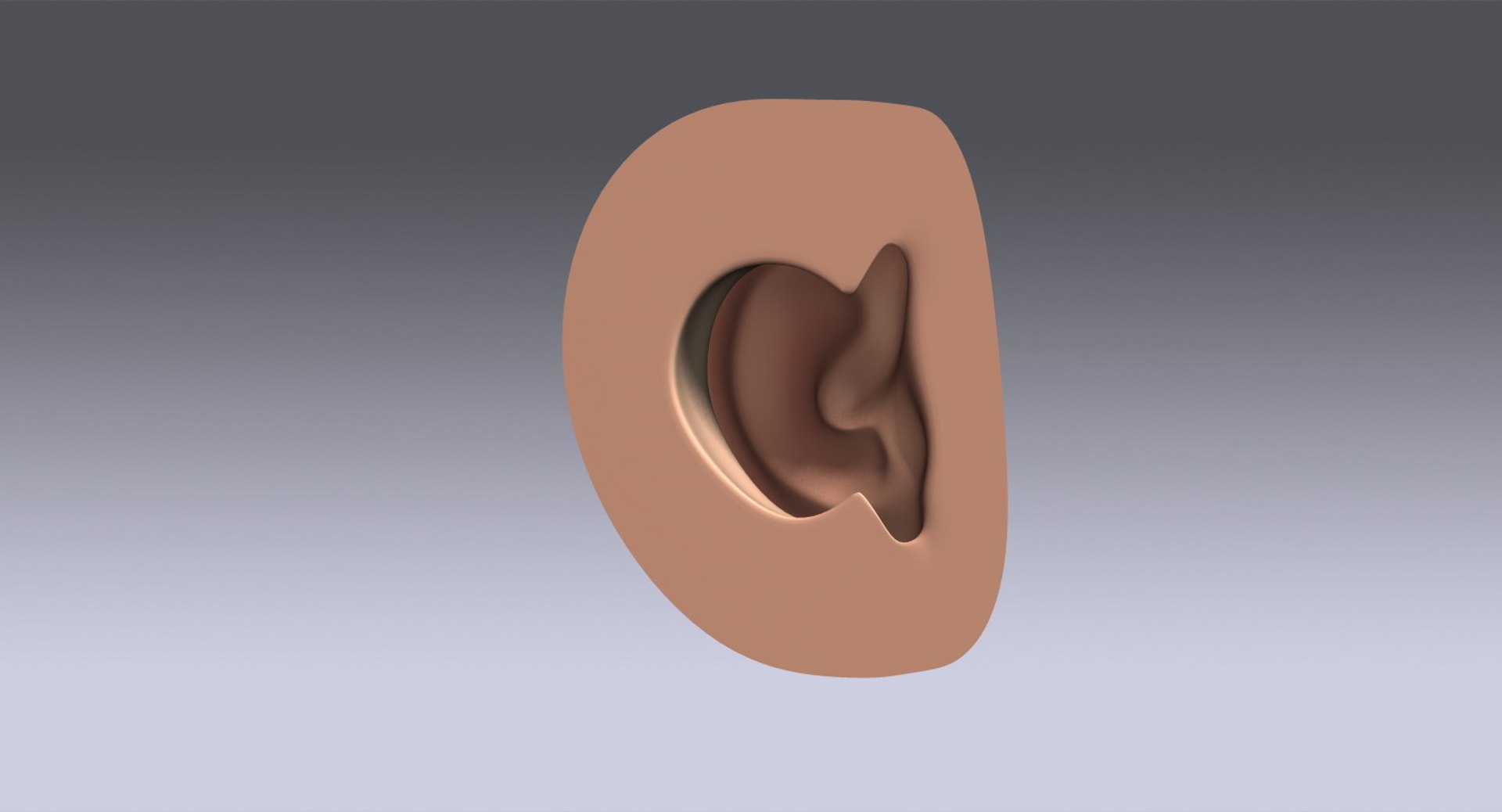 3D Cartoon Ear Model - TurboSquid 1213465