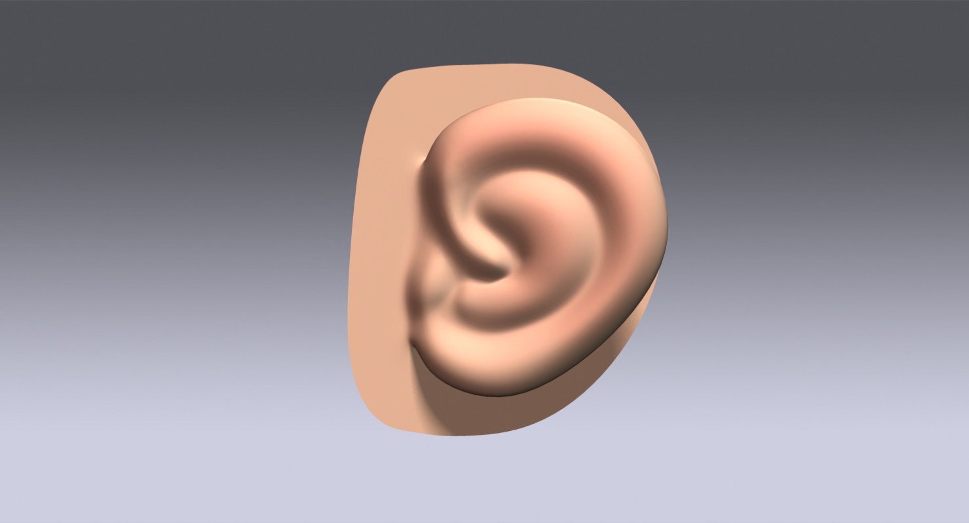 3D Cartoon Ear Model - TurboSquid 1213465