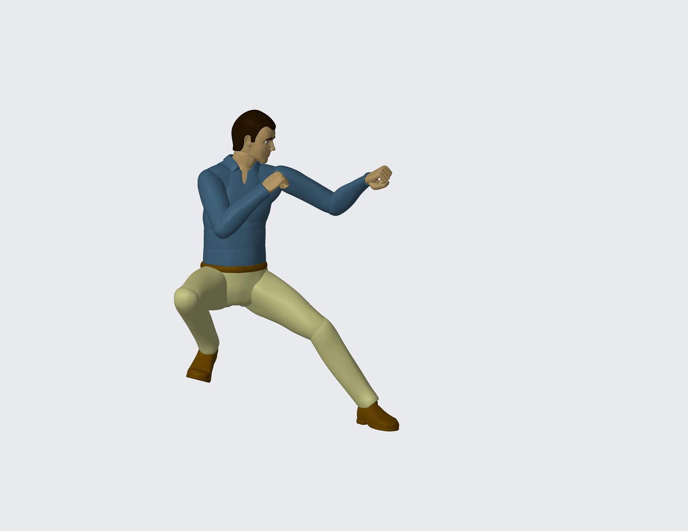 Kung Fu Stance 3D Model - TurboSquid 1338660