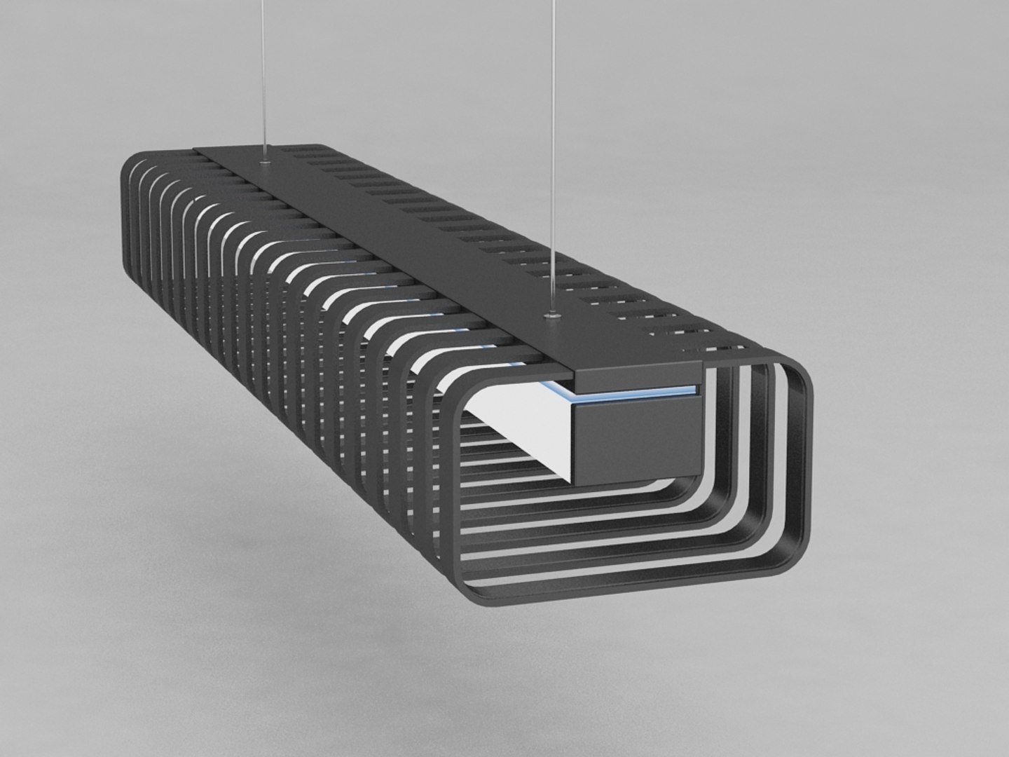 3d Spine Lamp Dark Model