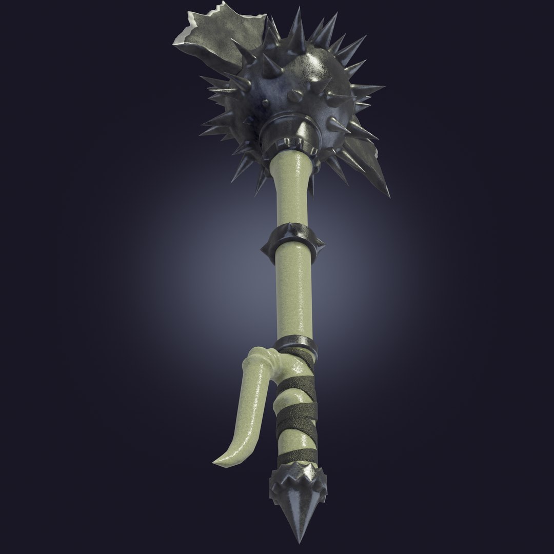 3D Stylized mace-axe PBR low-poly game ready model - TurboSquid 1780549