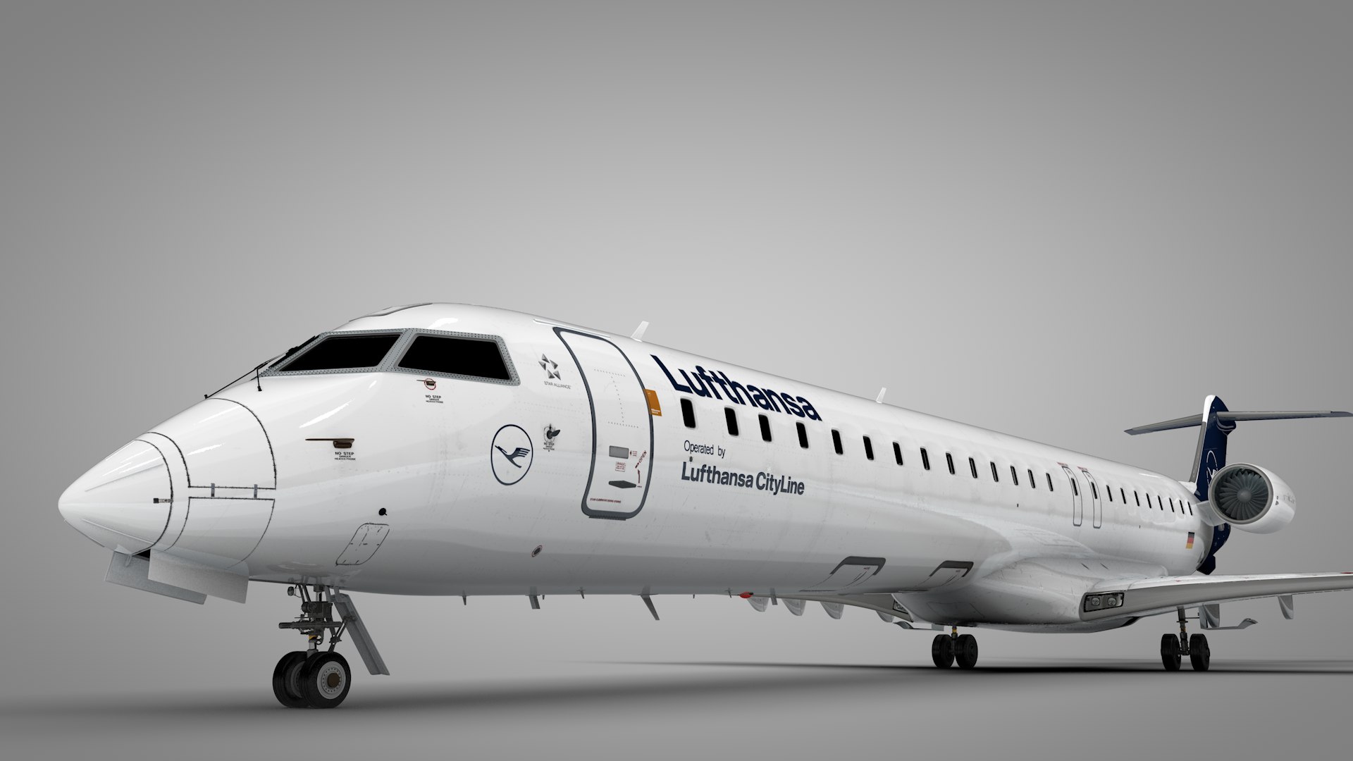 Lufthansa BOMBARDIER CRJ 900 L2114 3D - TurboSquid 2202406