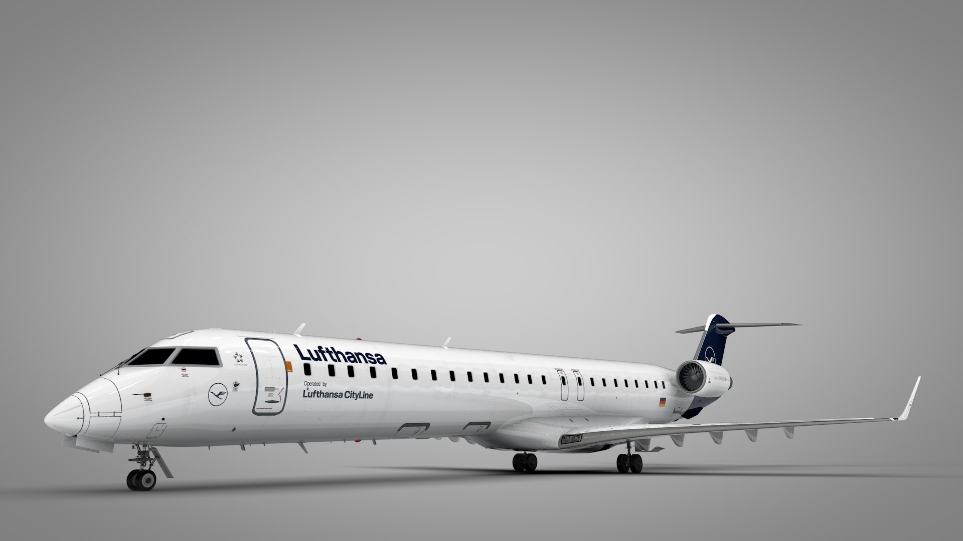 Lufthansa BOMBARDIER CRJ 900 L2114 3D - TurboSquid 2202406