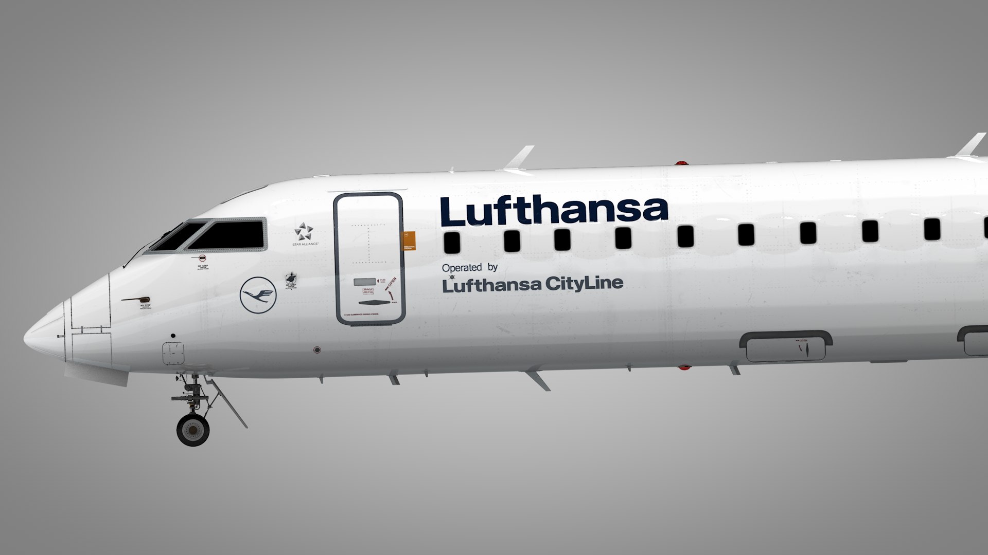 Lufthansa BOMBARDIER CRJ 900 L2114 3D - TurboSquid 2202406