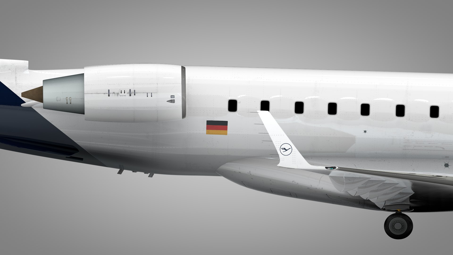 Lufthansa BOMBARDIER CRJ 900 L2114 3D - TurboSquid 2202406