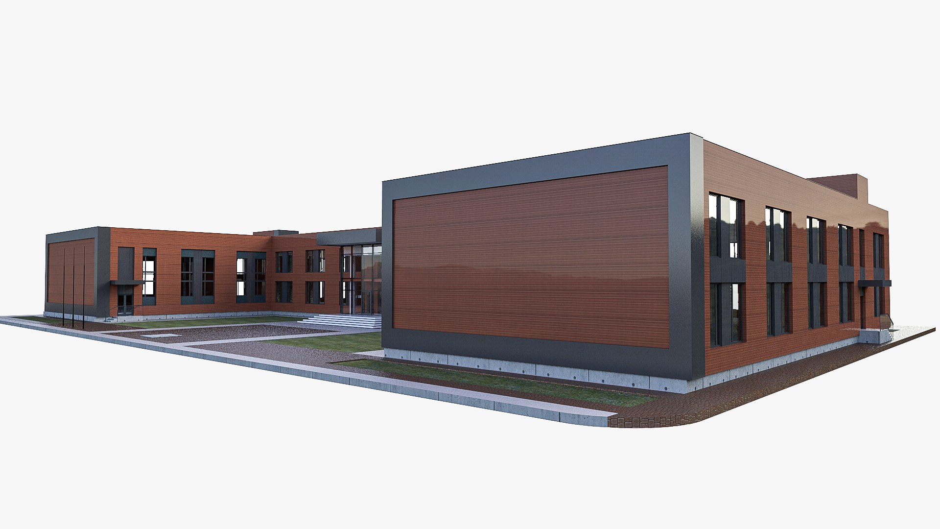 3D Administrative Town Hall Building - TurboSquid 1885303