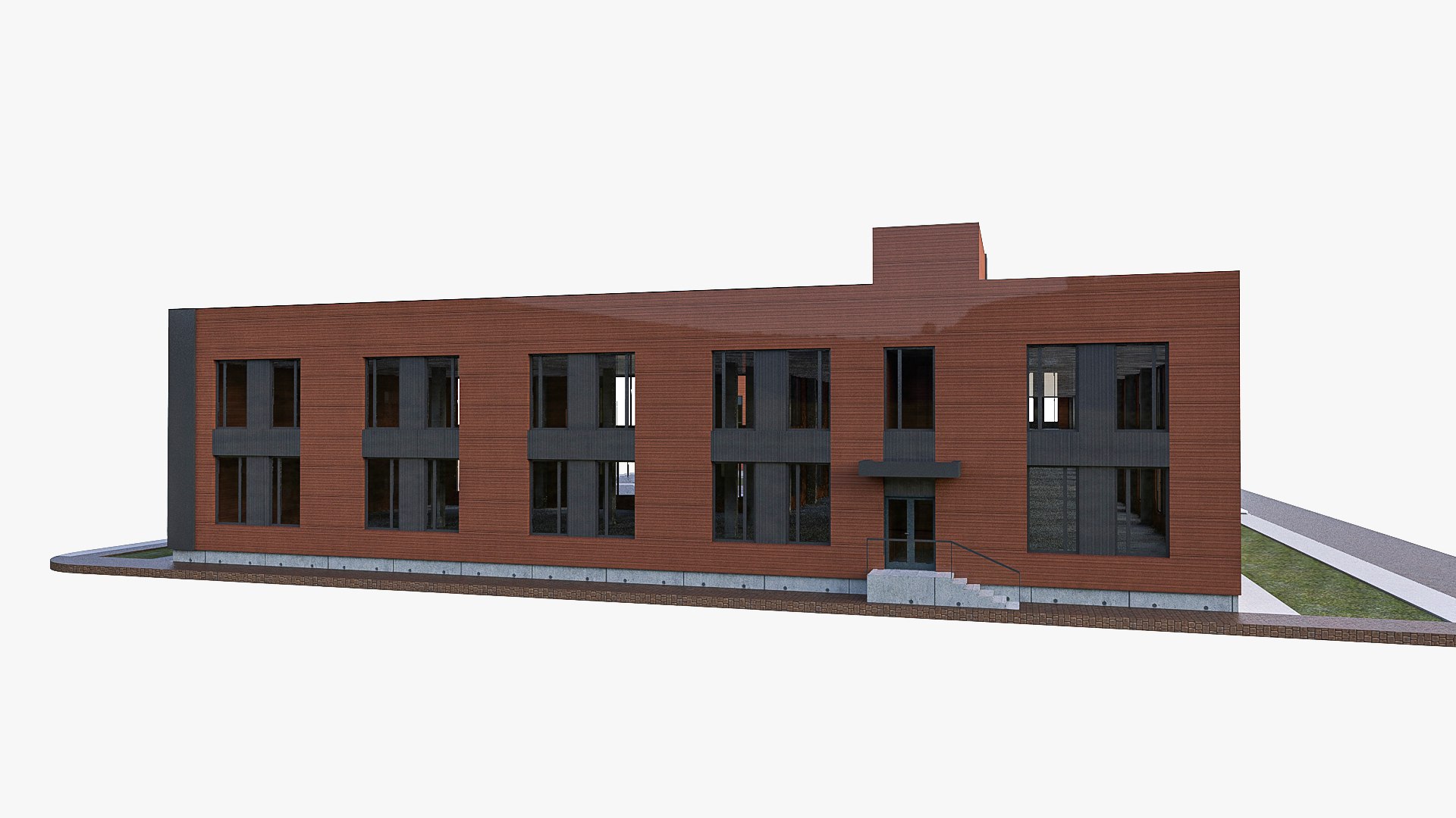 3D Administrative Town Hall Building - TurboSquid 1885303