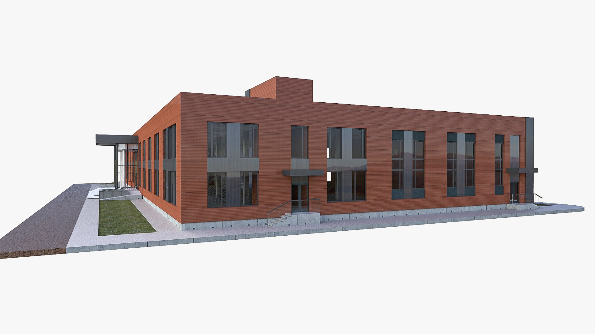 3D Administrative Town Hall Building - TurboSquid 1885303