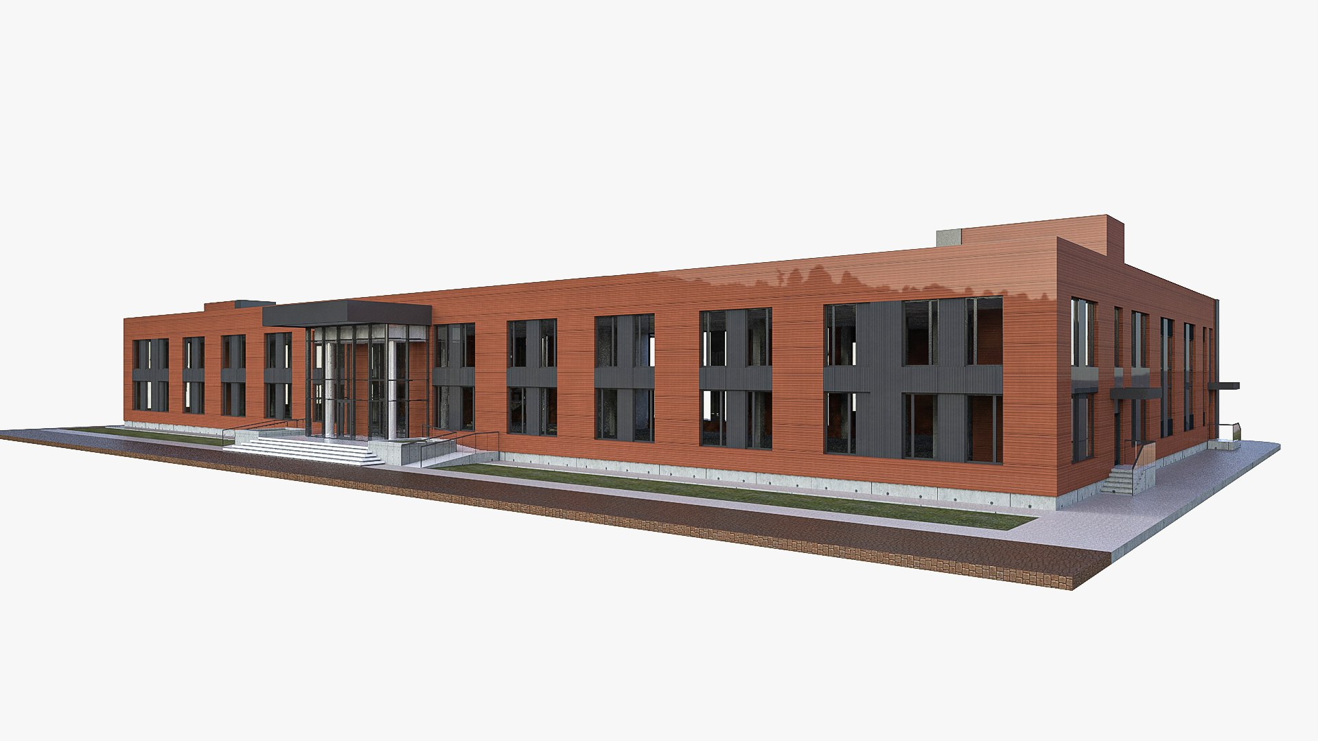 3D Administrative Town Hall Building - TurboSquid 1885303