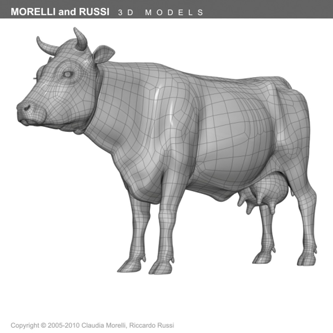 morelli cow 3d obj