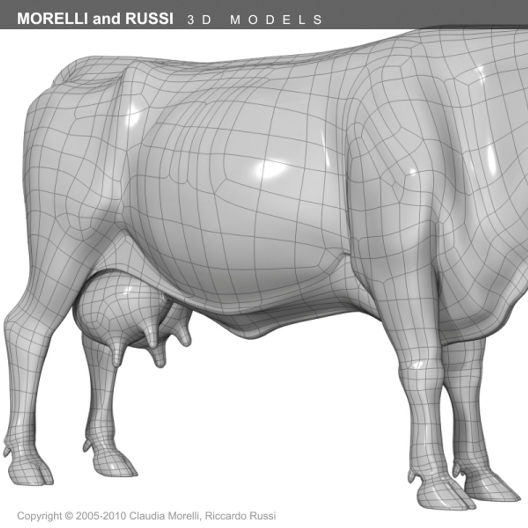 morelli cow 3d obj
