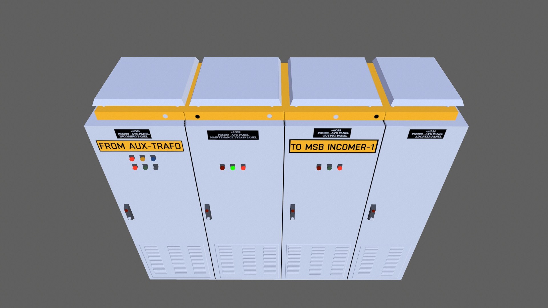 3D MSB INCOMER Panel Model - TurboSquid 2320446