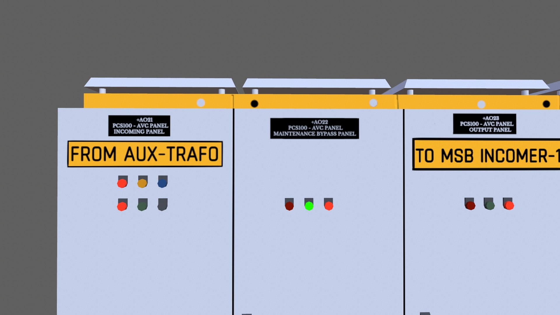 3D MSB INCOMER Panel Model - TurboSquid 2320446