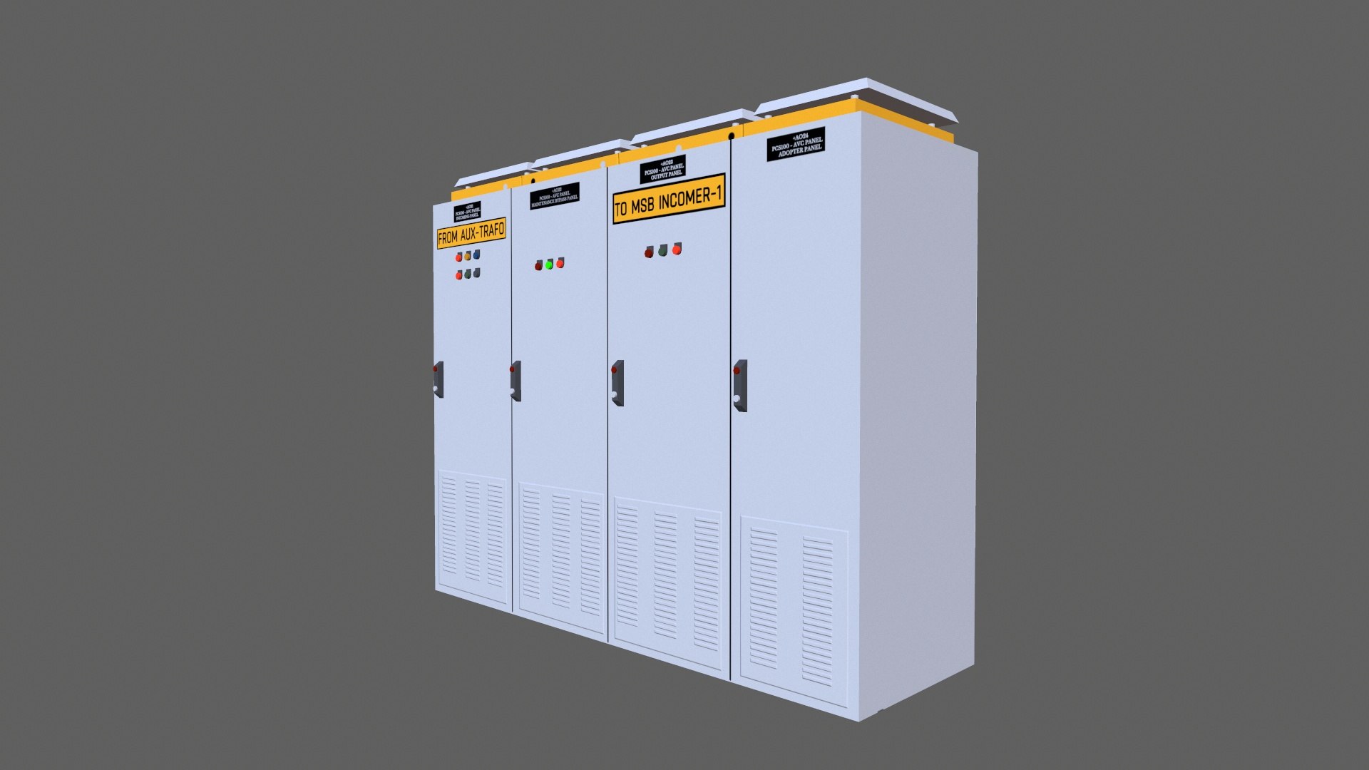 3D MSB INCOMER Panel Model - TurboSquid 2320446