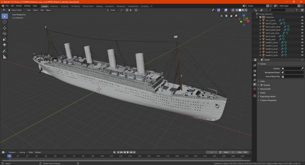 3D model HMHS Britannic - TurboSquid 1881148