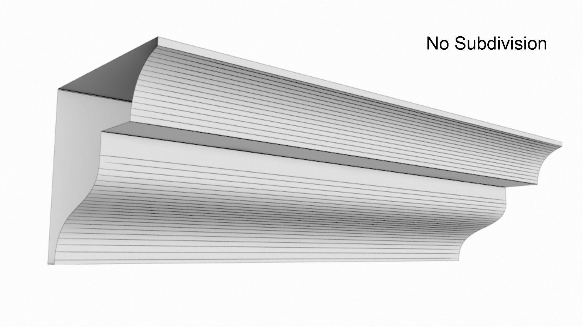 Cornice 117 Straight 3D - TurboSquid 2027213