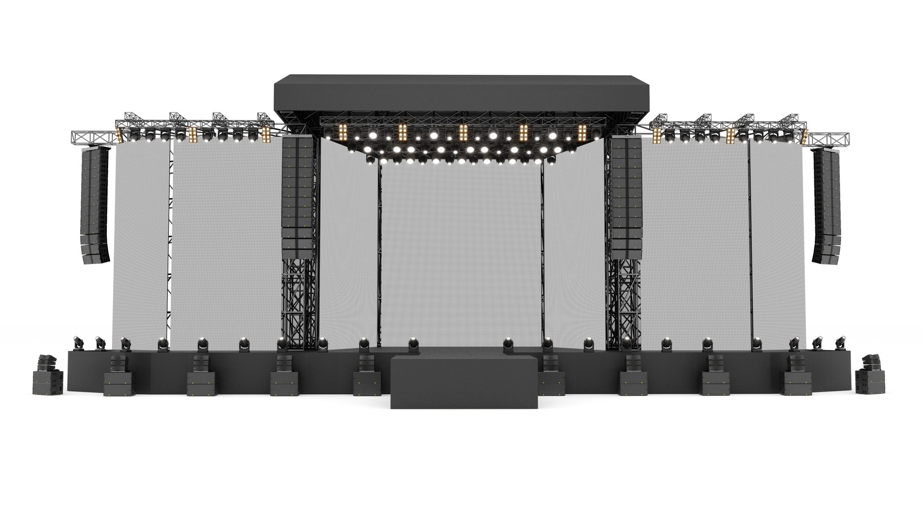 3D Concert And Festival Stage Set - TurboSquid 2121941