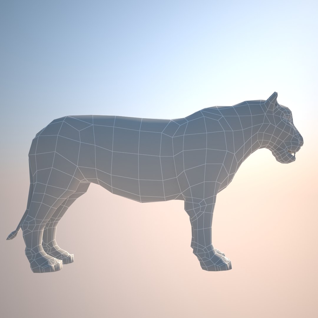 3d Lion Model