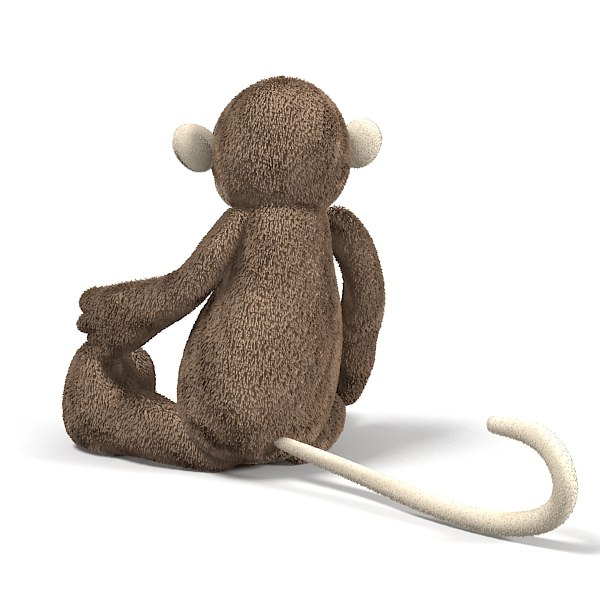 3d monkey toy kid model