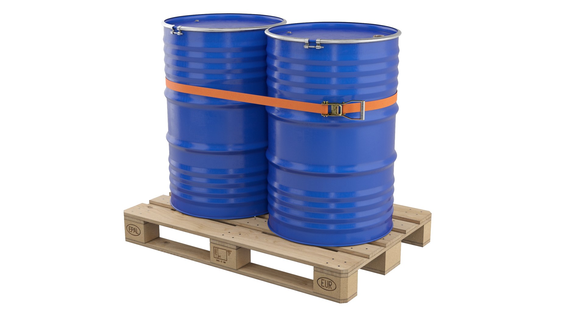 Pallet With Barrels 3D model - TurboSquid 2014641