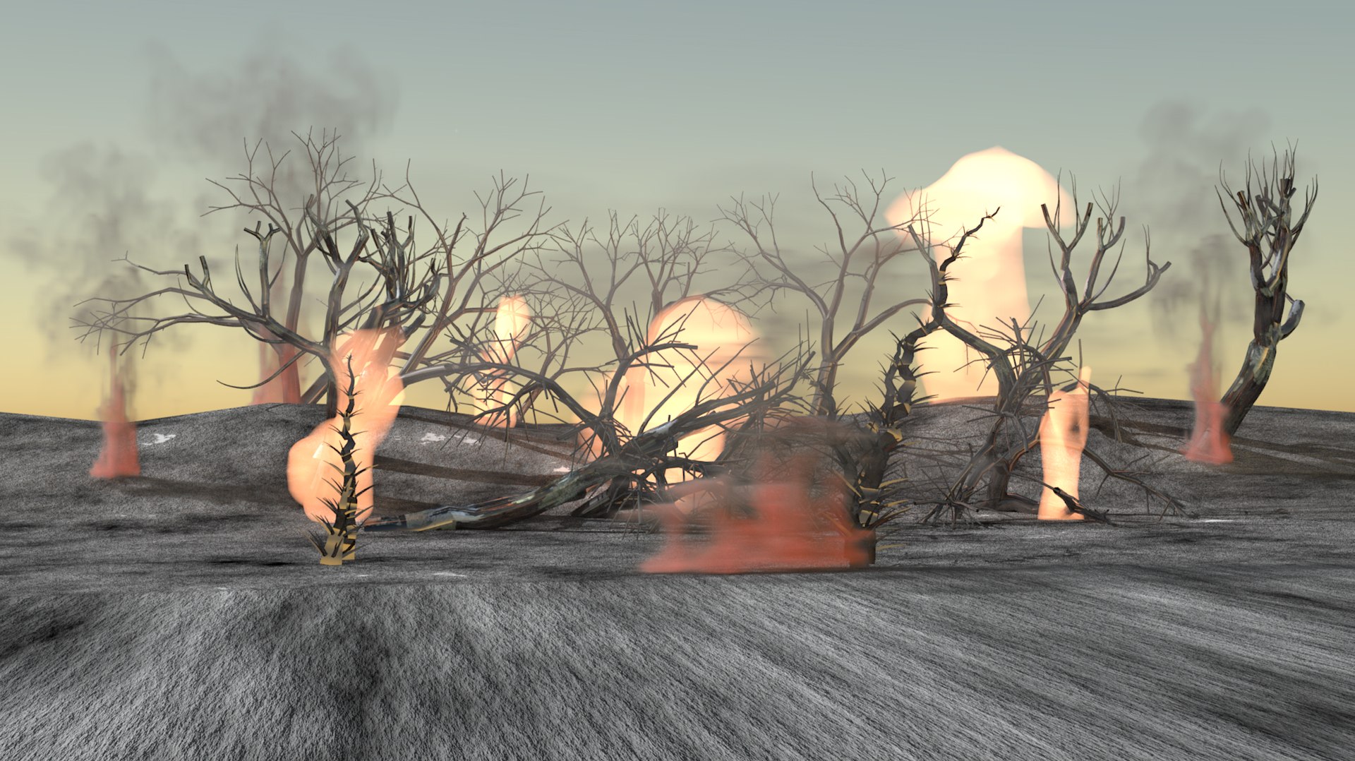 3D Model Forest Ash Trees - TurboSquid 1503470