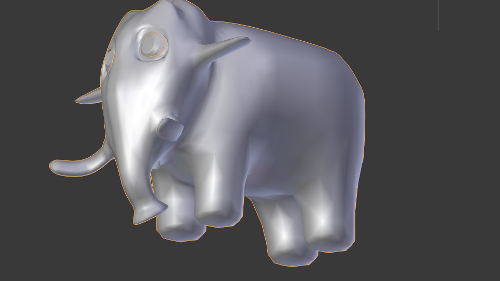 Elephant Basic 3d Obj