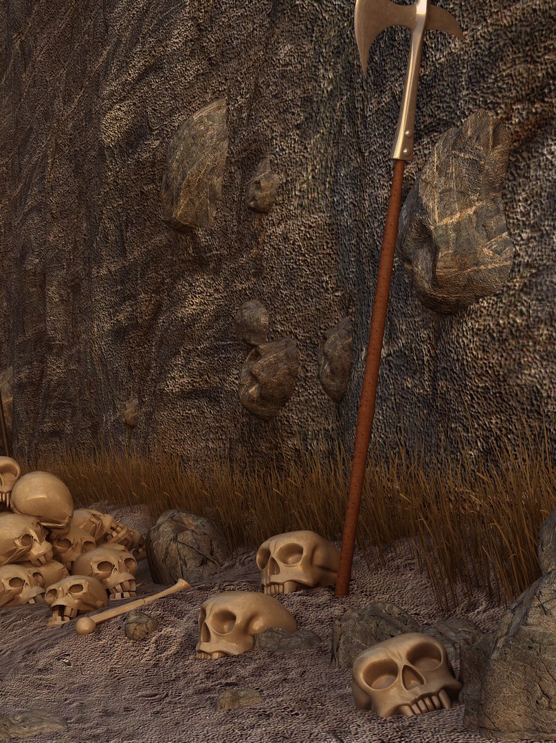 3D Skull Fantasy Path - TurboSquid 1239601
