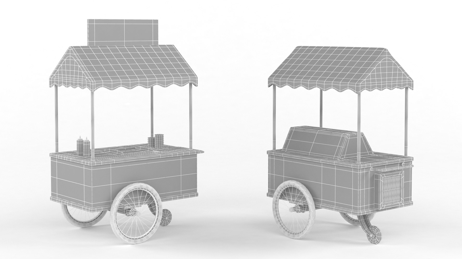 3D Food Carts Collection - TurboSquid 1758577