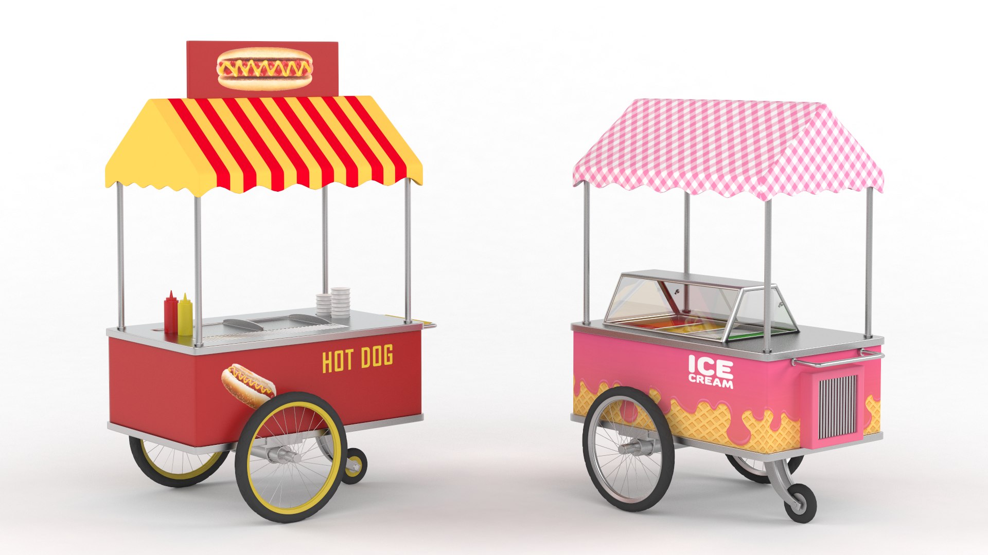 3D Food Carts Collection - TurboSquid 1758577