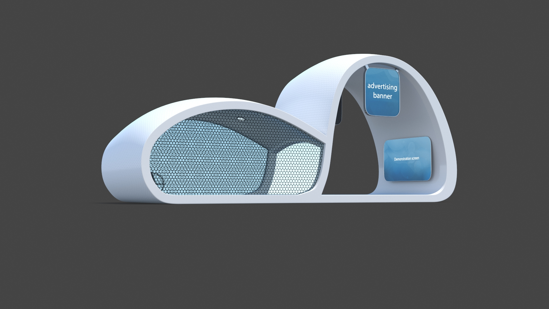 3D Sci-Fi Futuristic Bus Stop Model - TurboSquid 2070467