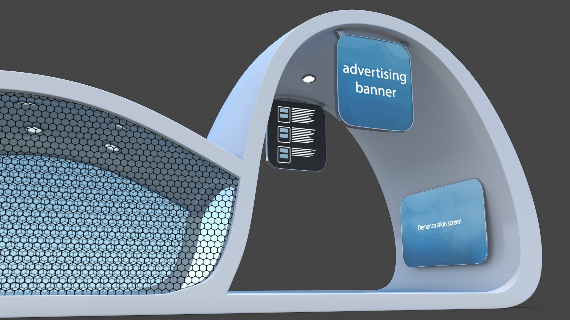 3D Sci-Fi Futuristic Bus Stop Model - TurboSquid 2070467