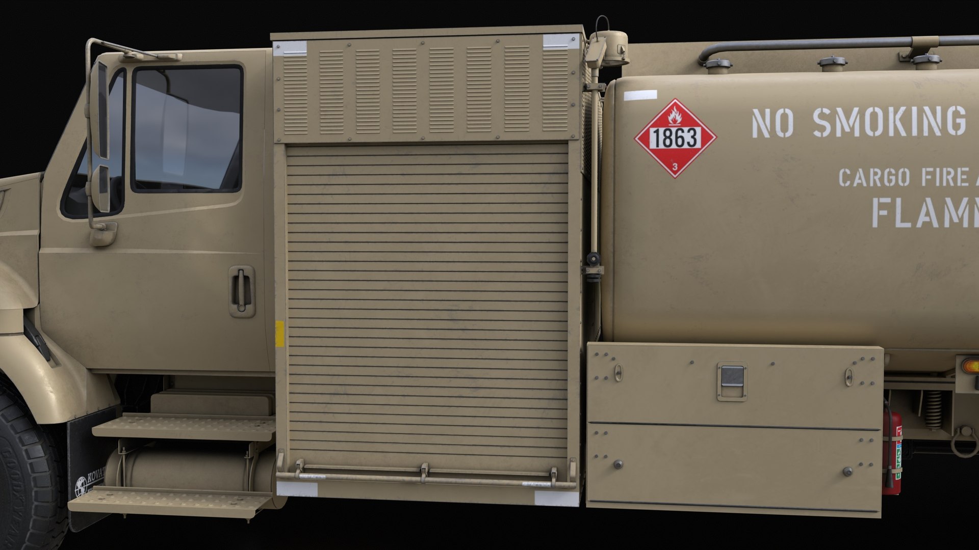 3D Model Kovatch R11-6000 Refueler Sand - TurboSquid 2049136