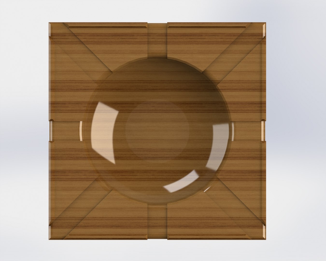 3d Solidworks Wooden Ashtray