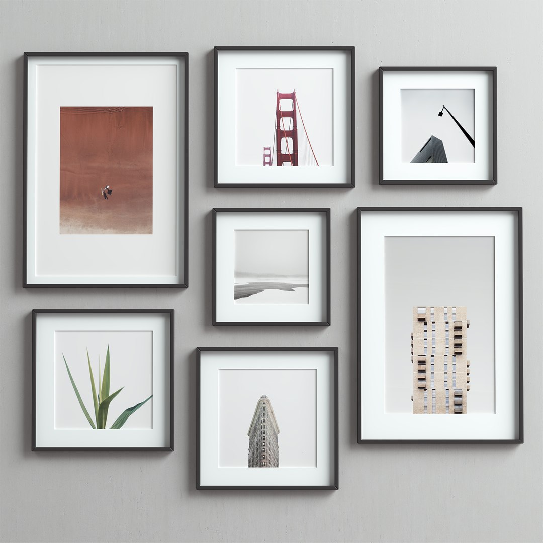 Picture Frames 3D Model - TurboSquid 1406110