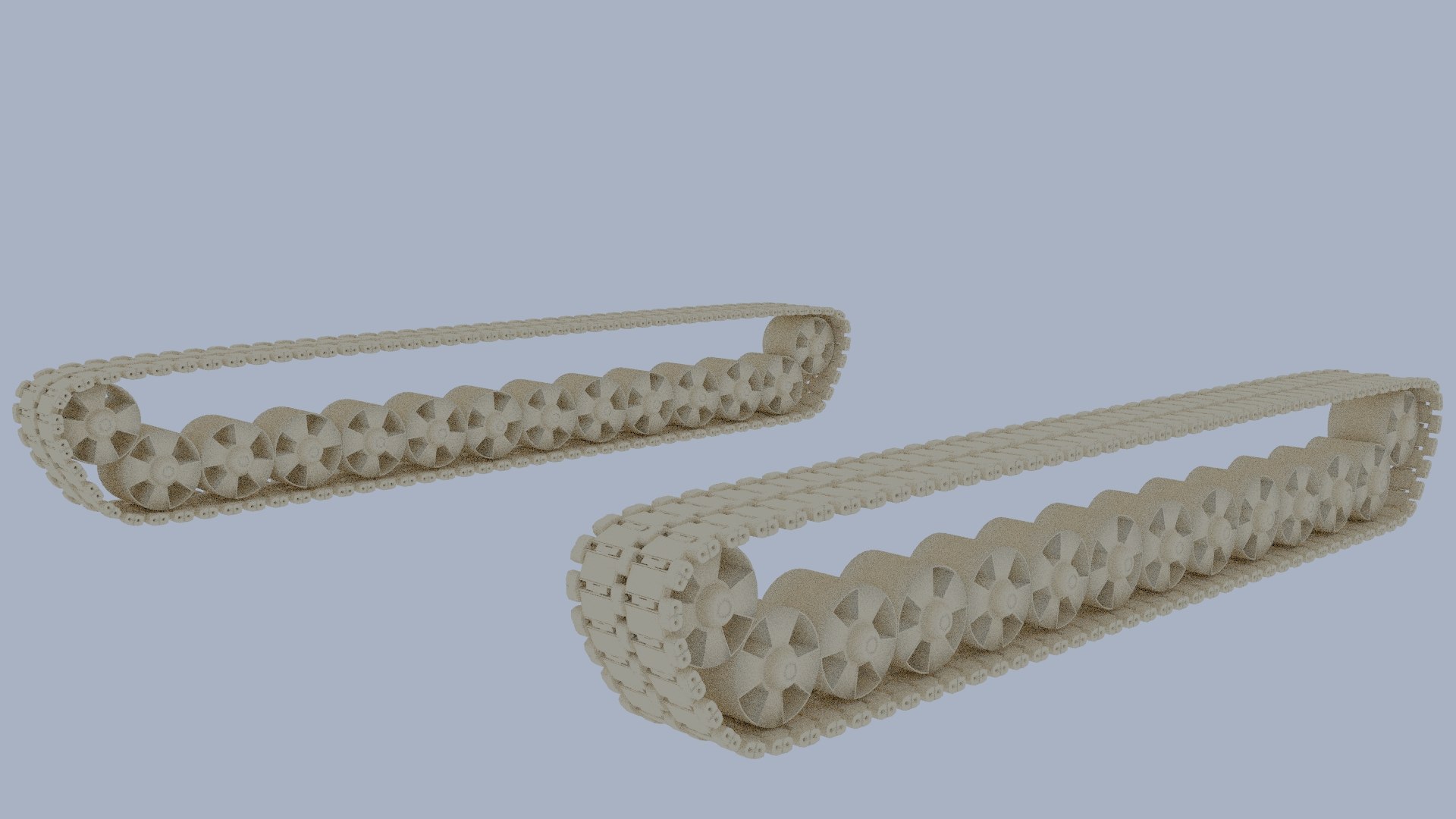 Tank Tracks 3d Model