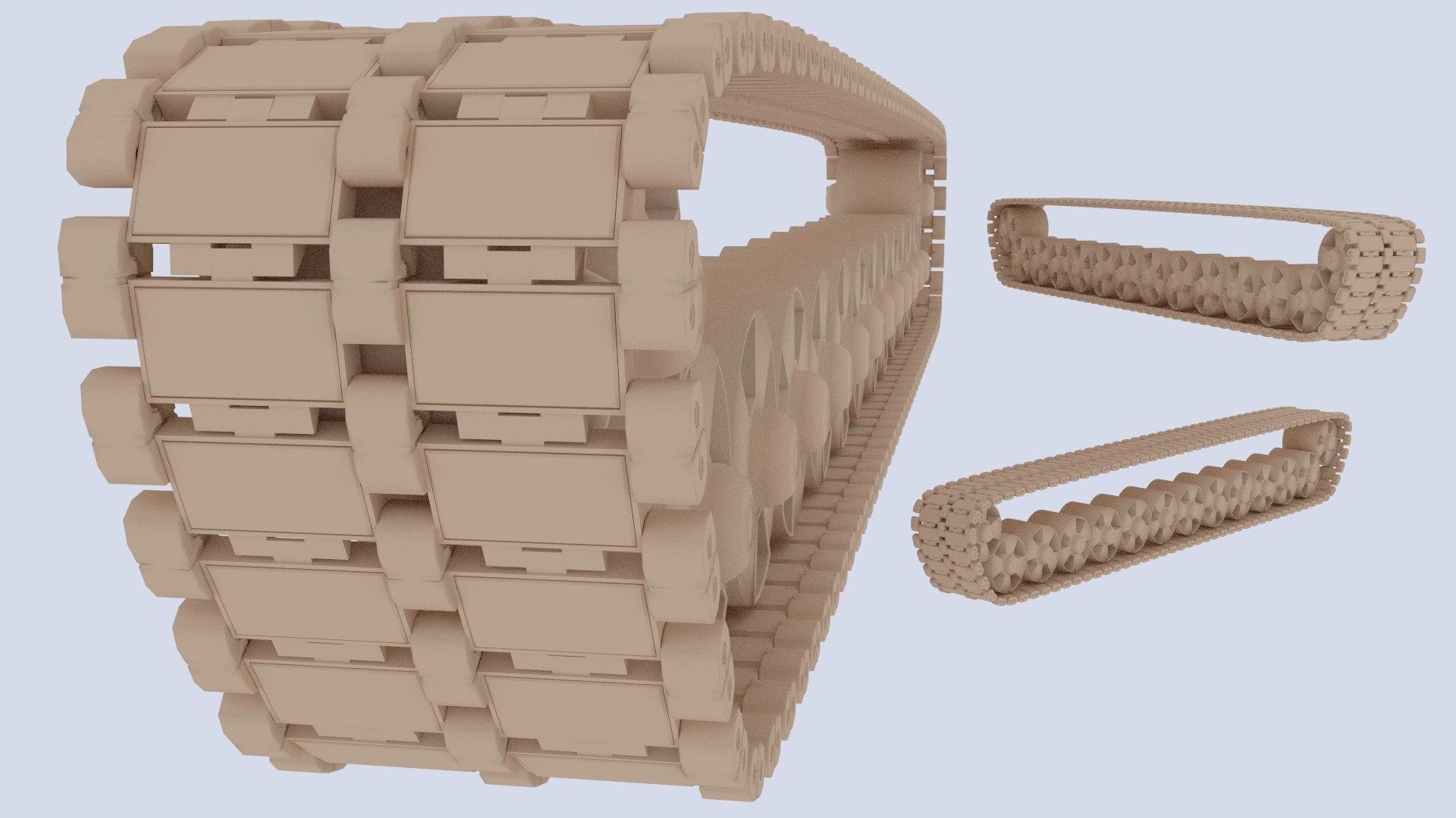 Tank Tracks 3d Model