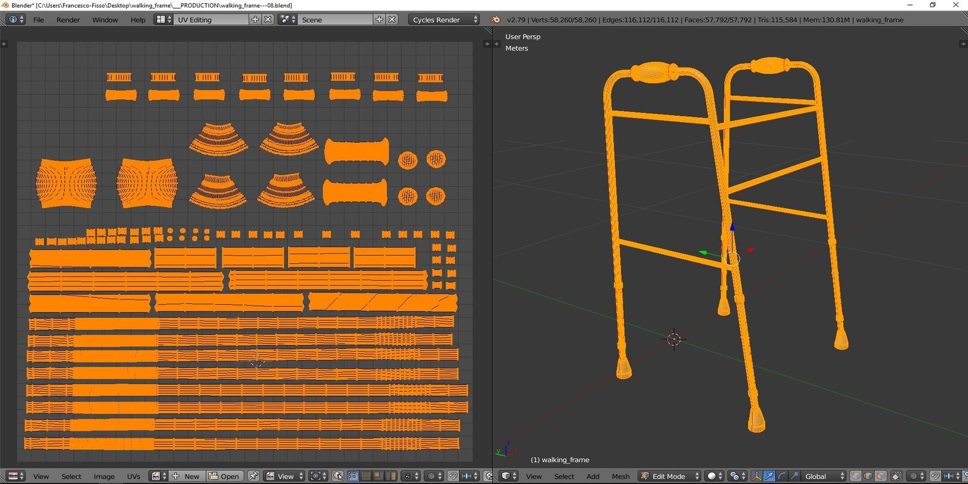 3D Model Walking Frame - TurboSquid 1396201