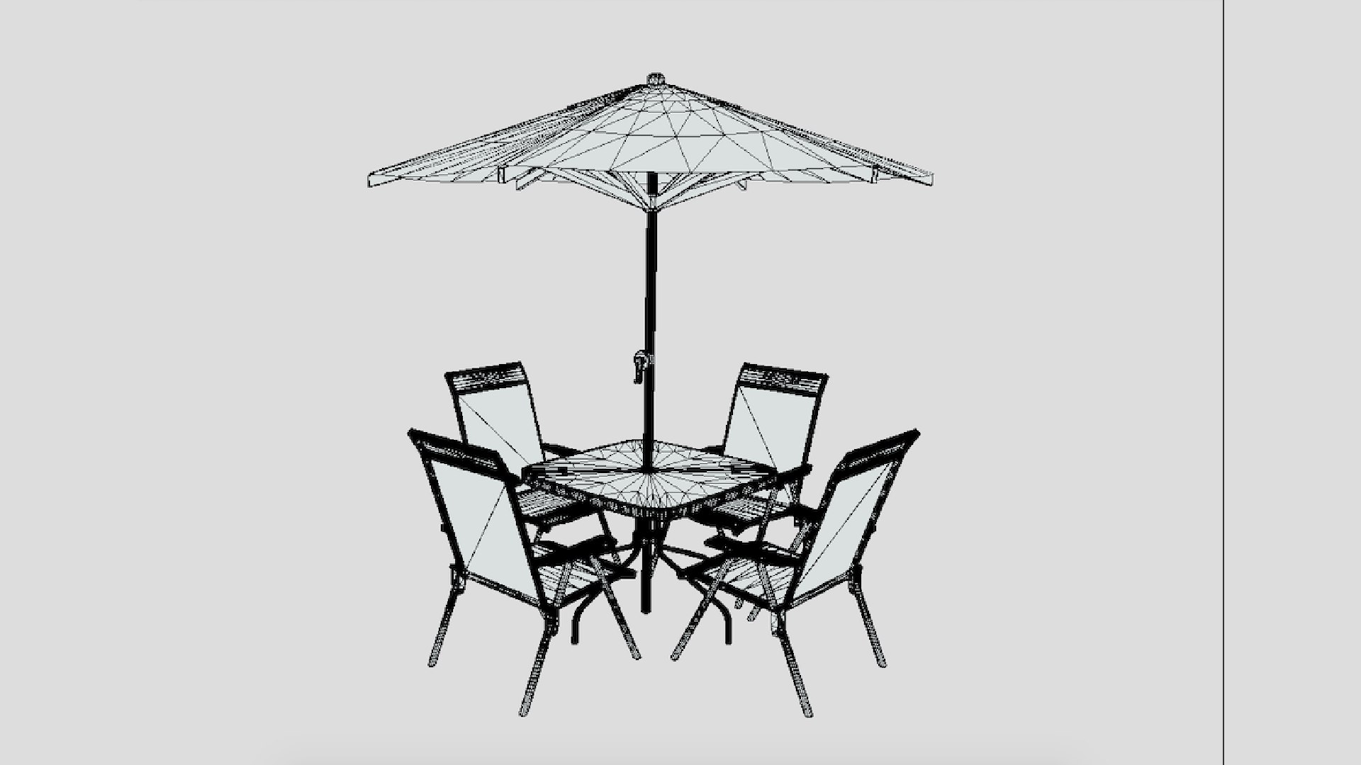 3D Model Garden Harmony Furniture Set - TurboSquid 2079648