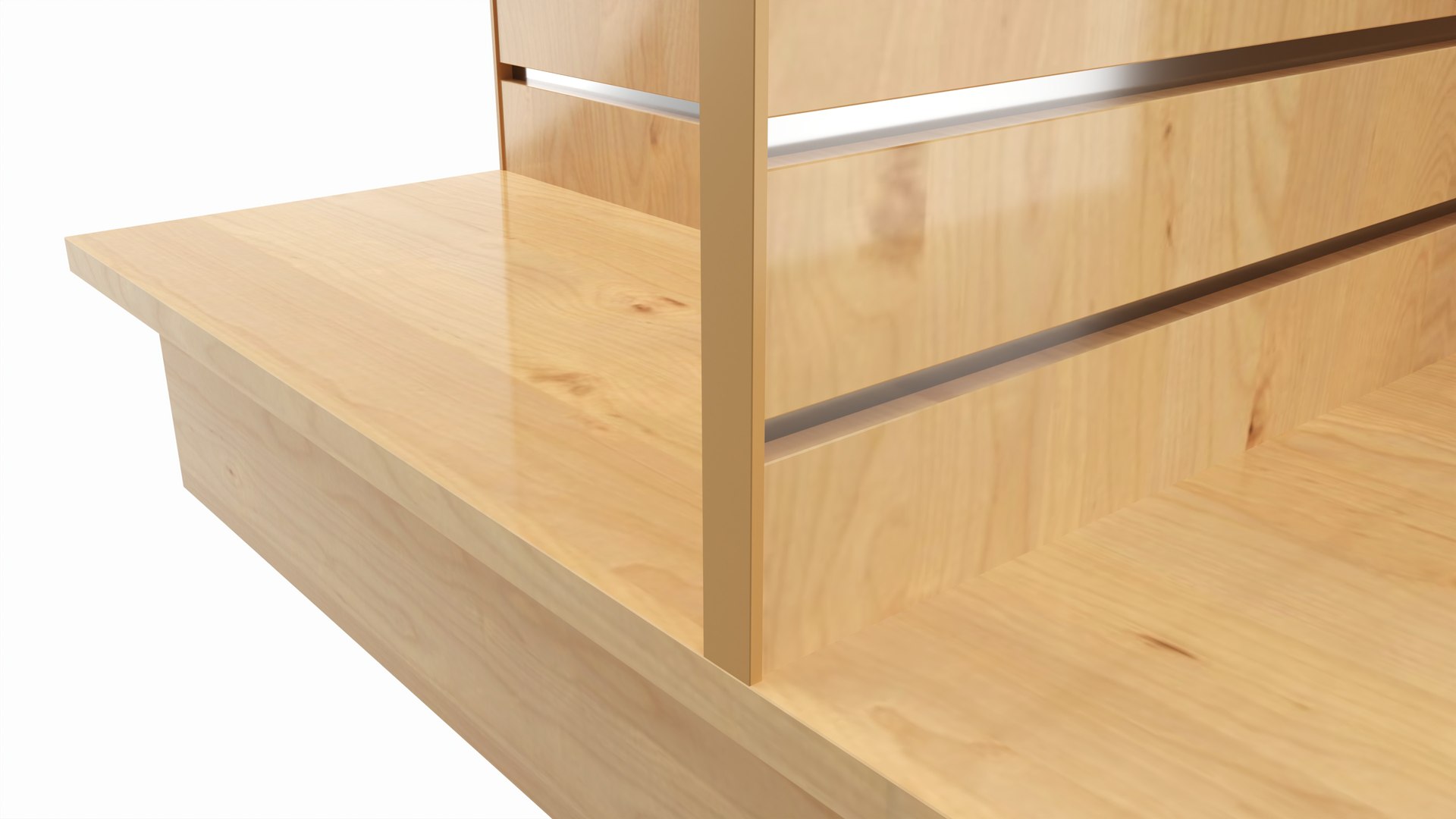 3D Store Slatwall 4-way Merchandiser - TurboSquid 2195467