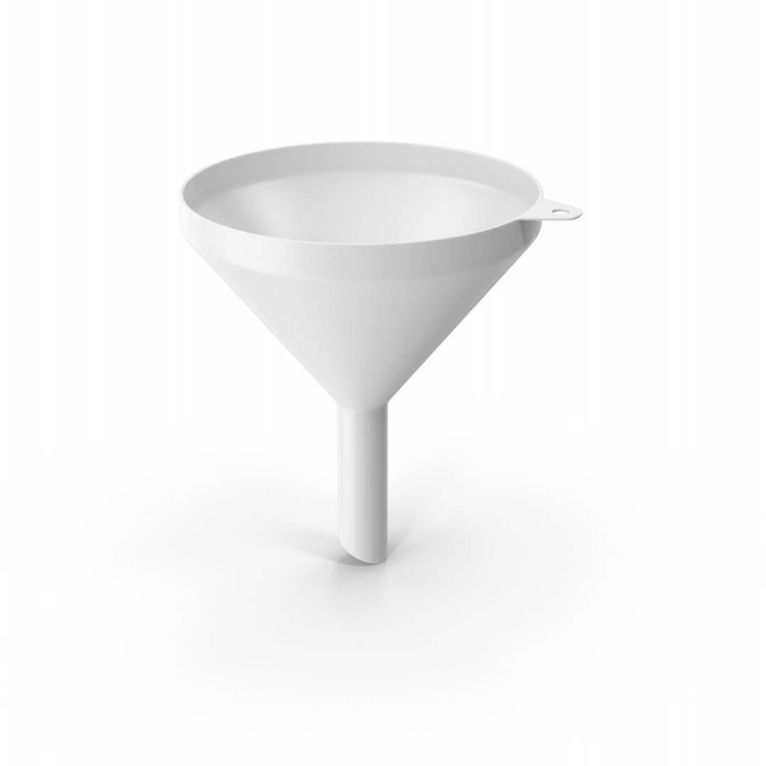 White Funnel 3D - TurboSquid 2147459