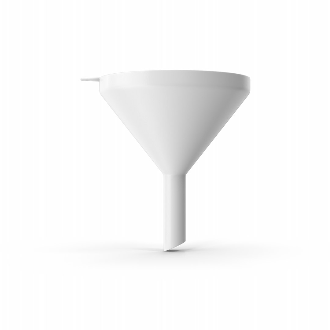 White Funnel 3D - TurboSquid 2147459