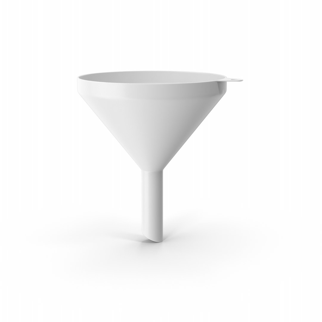 White Funnel 3D - TurboSquid 2147459