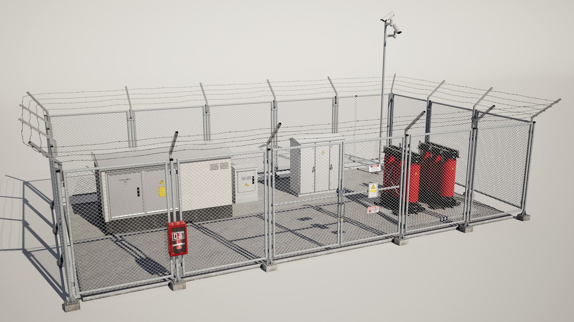 Electrical Substation 3D Model - TurboSquid 2512593