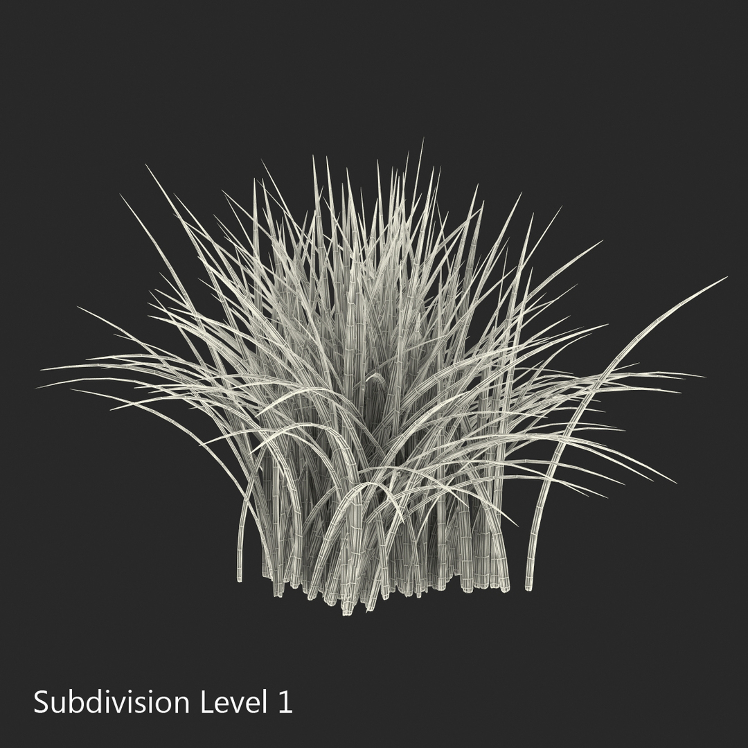 grass set field 3d model