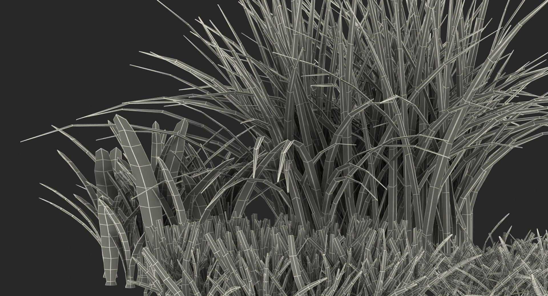 grass set field 3d model