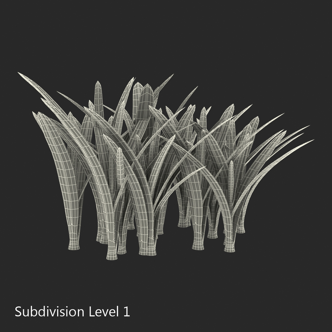 grass set field 3d model