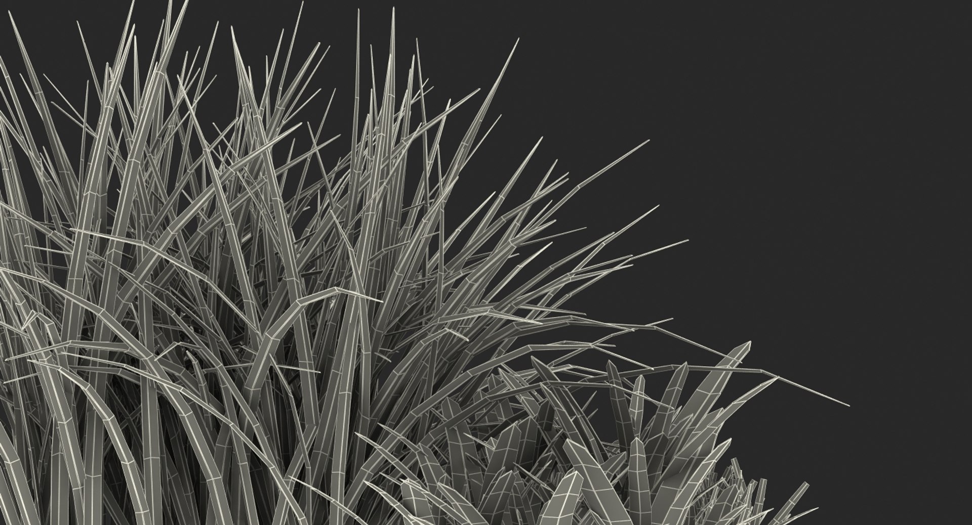 grass set field 3d model